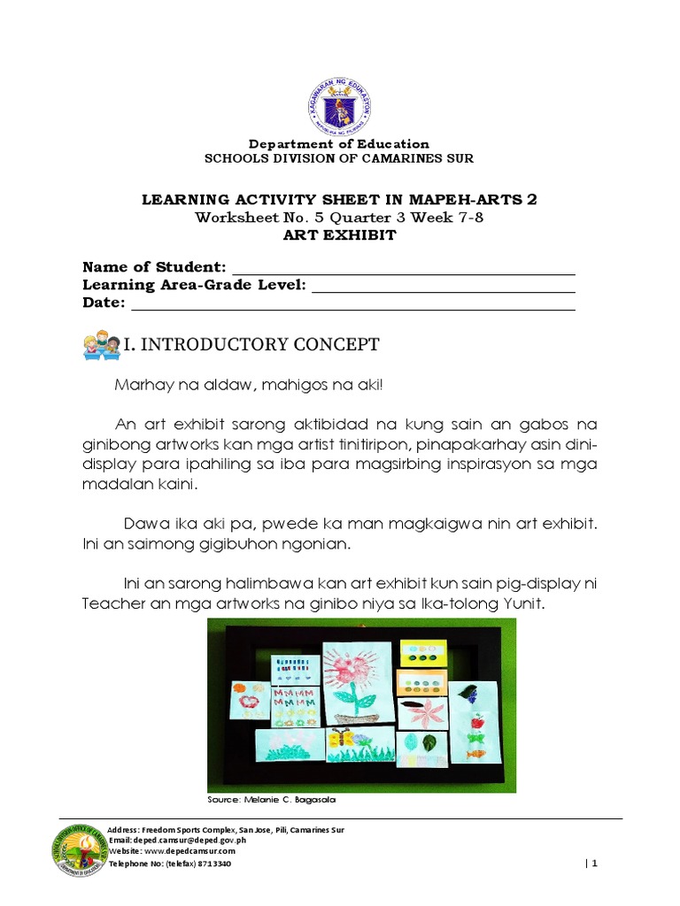 LAS5 Week7-8 Arts2 Art-Exhibit | PDF