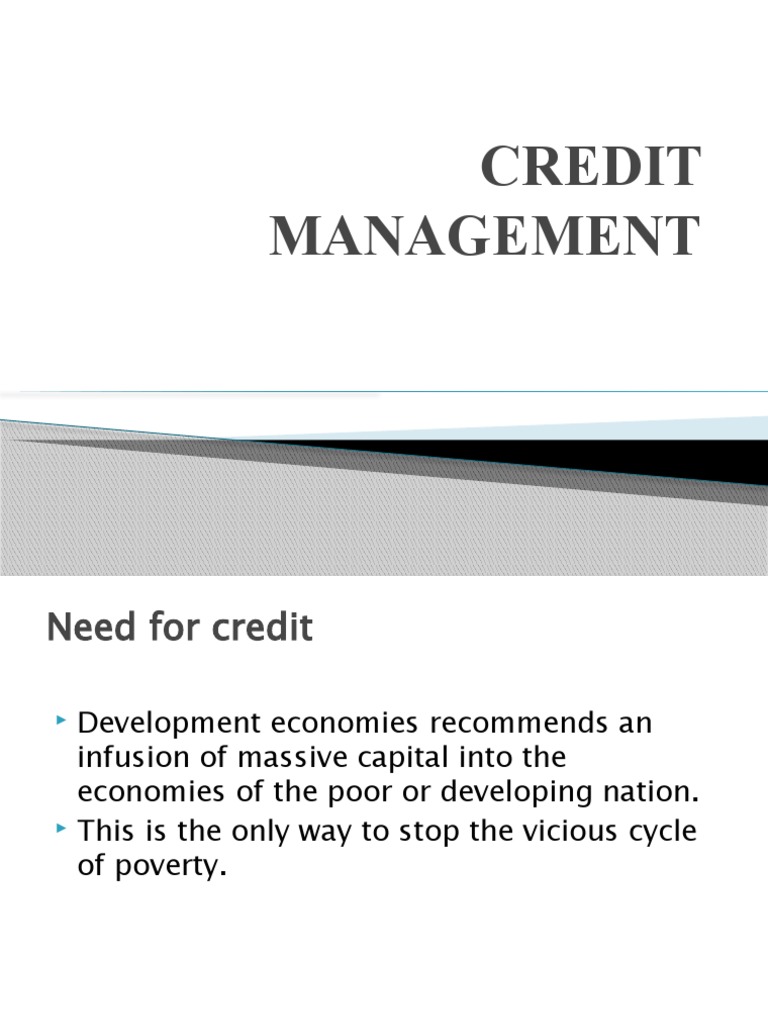 Credit Management | PDF | Credit | Finance & Money Management