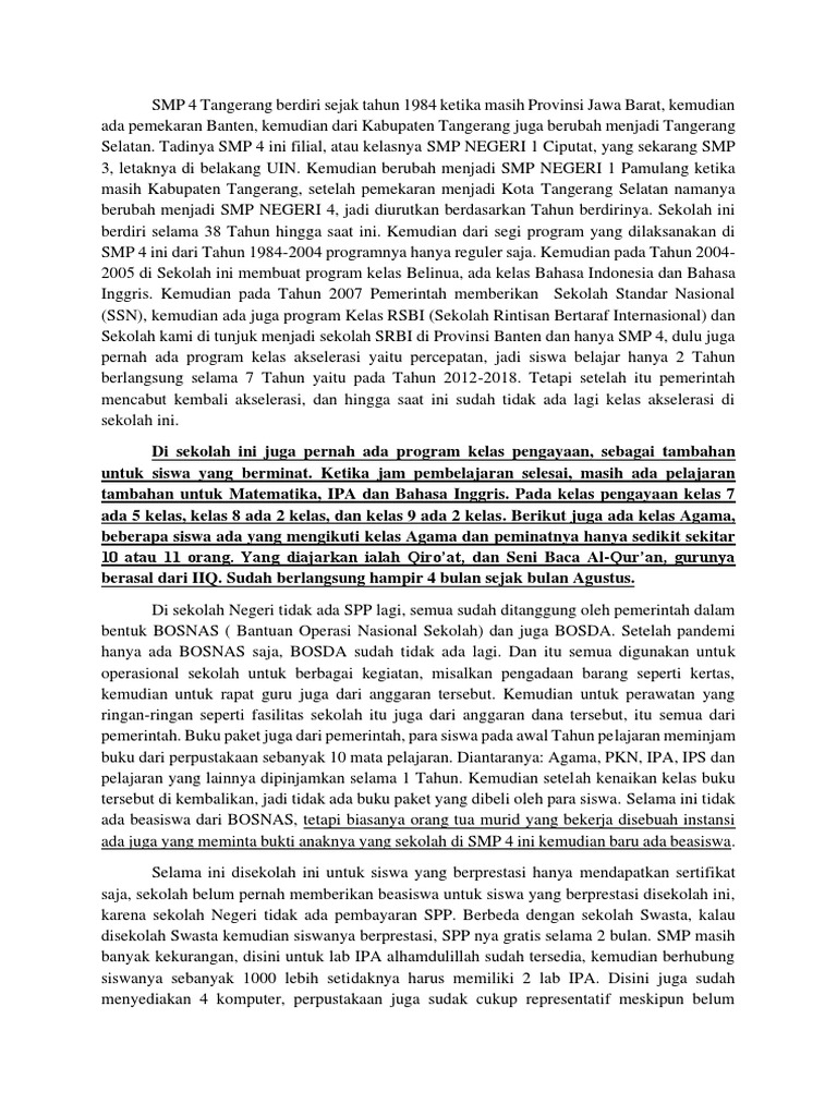 Rangkuman Wawancara PSP 1 | PDF