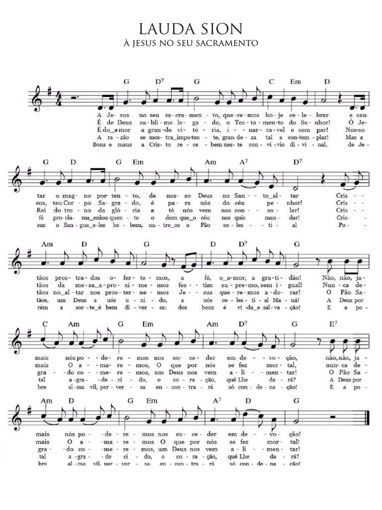 Lauda Sion Arautos | PDF