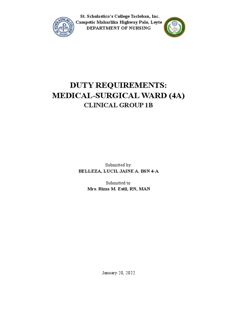 Case Study Medical Surgical Ward | PDF | Diabetes | Pain