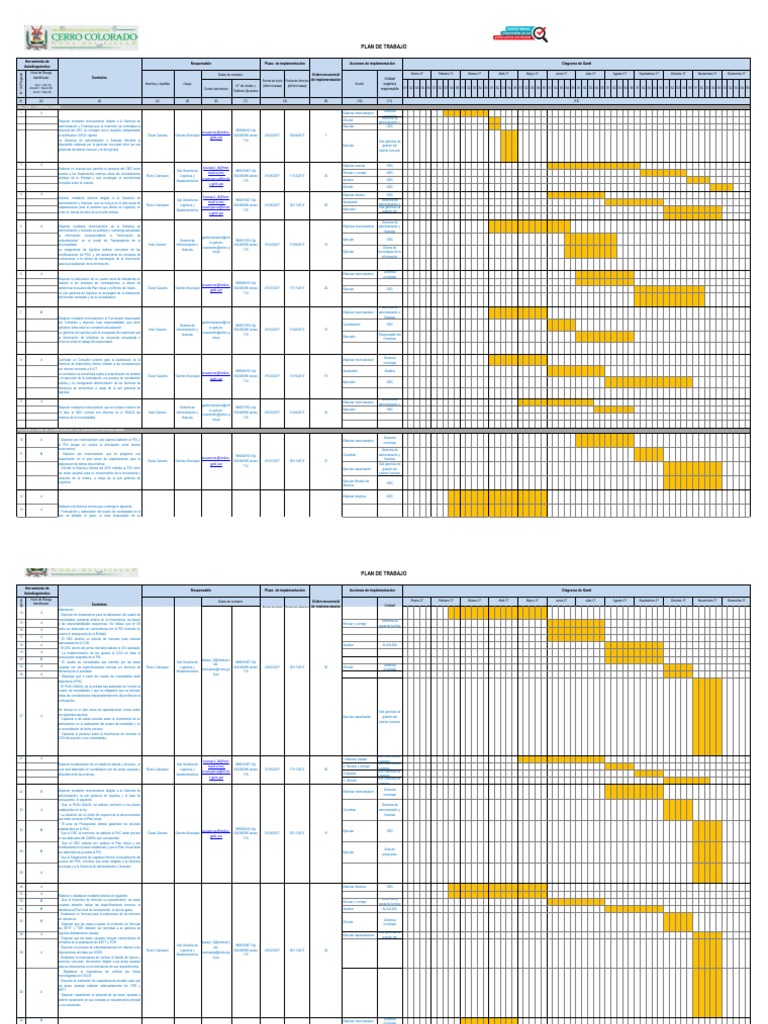 007 Anexo #7 Formato de Plan de Trabajo | PDF | Logística | Presupuesto