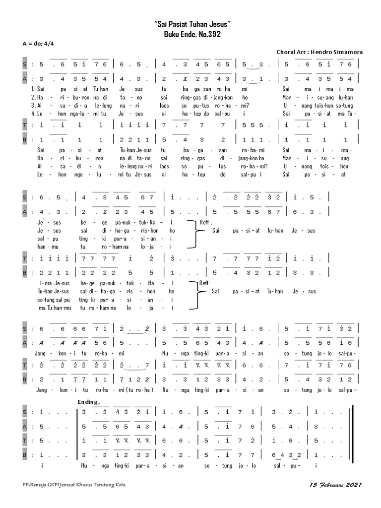 Score - Sai Pasiat | PDF