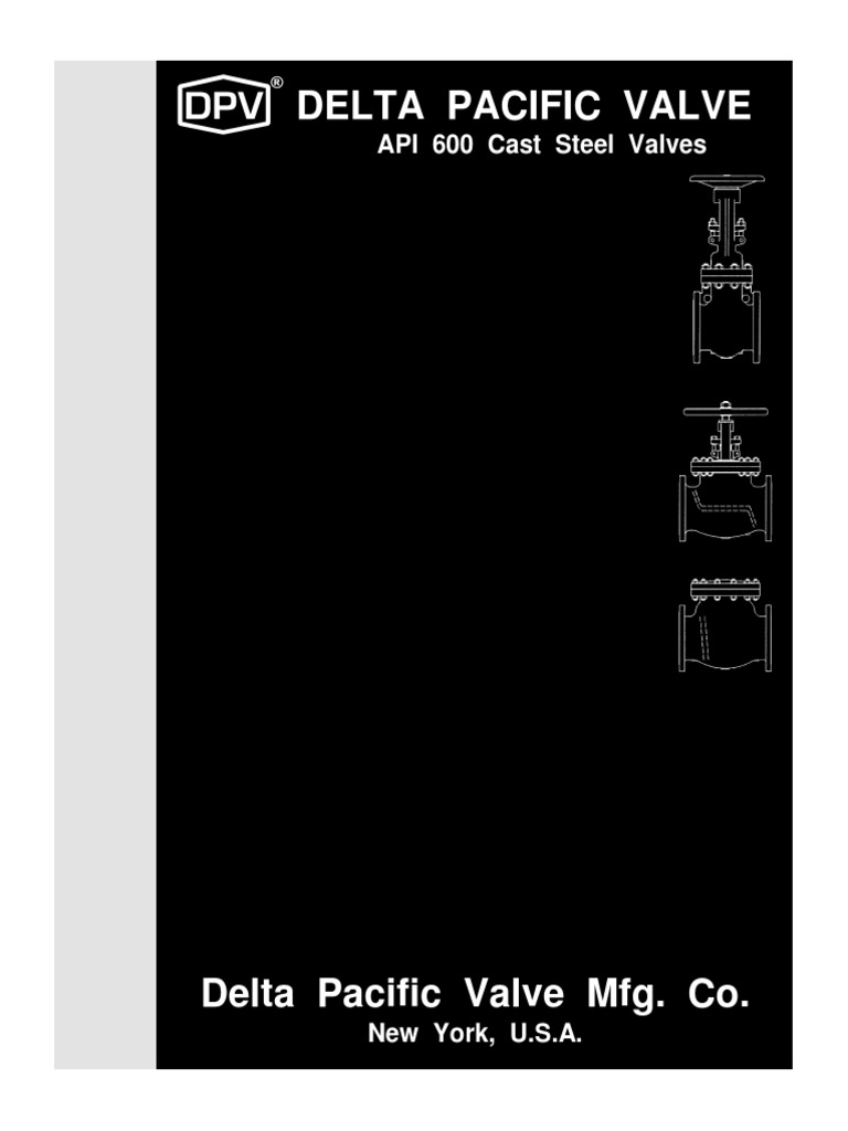 Api 600 Catalogue | PDF | Steel | Valve