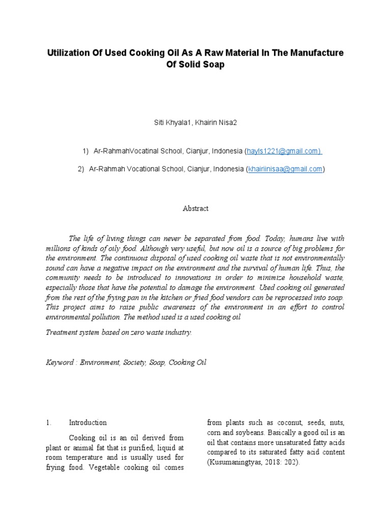 Solid Soap Journal (IYMIA) | PDF | Soap | Cooking Oil