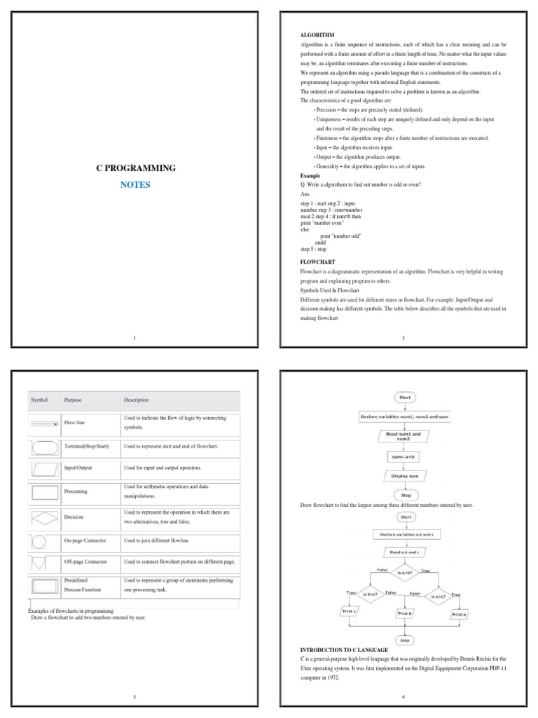 C Programming Notes | PDF