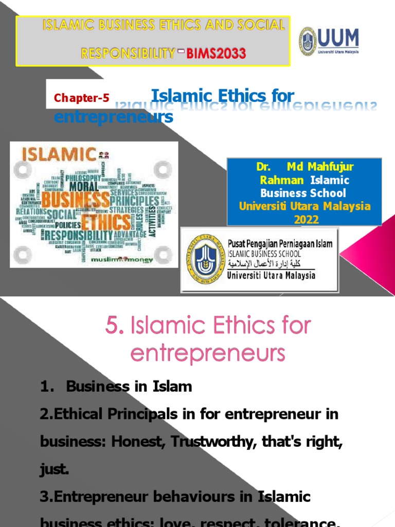 Guiding Principles for Ethical Entrepreneurship in Islam: Honesty ...