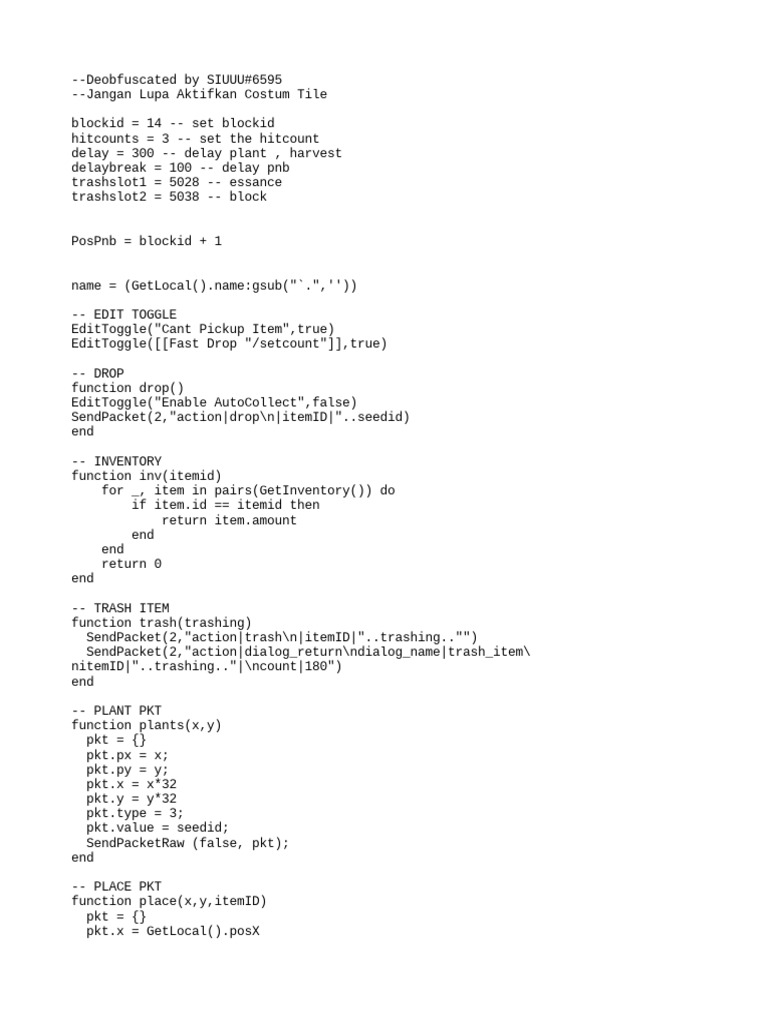 Auto Rotasi1.Lua | PDF