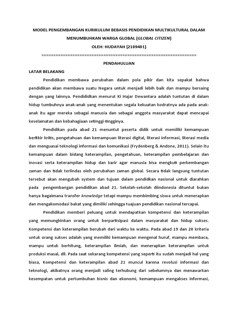 Book Chapter - Model Kurikulum | PDF