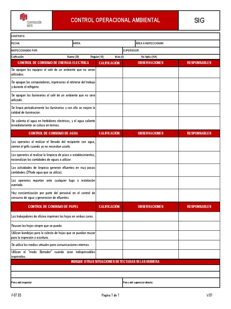 F-07.05 Control operacional ambiental | PDF