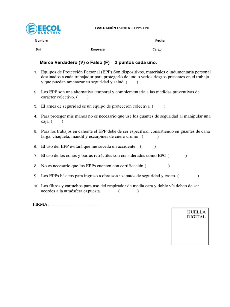 Examen EPP-EPC | PDF | Negocios