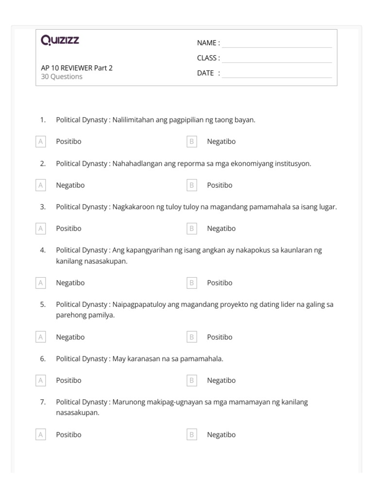 AP 10 REVIEWER Part 2 | PDF AP 10 REVIEWER Part 2 | PDF