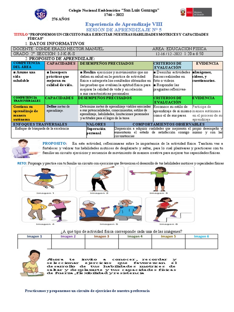 2° Sesion 5 Eda 8 Asincronica | PDF | Aprendizaje | Evaluación