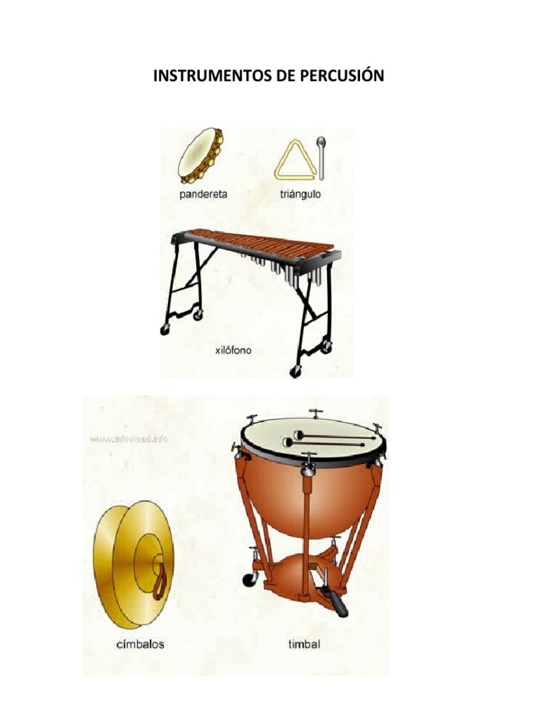 Instrumentos de Percusión | PDF