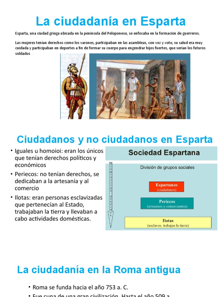 Ciudadanía en Esparta: Ciudadanos y No Ciudadanos | PDF | Esparta ...