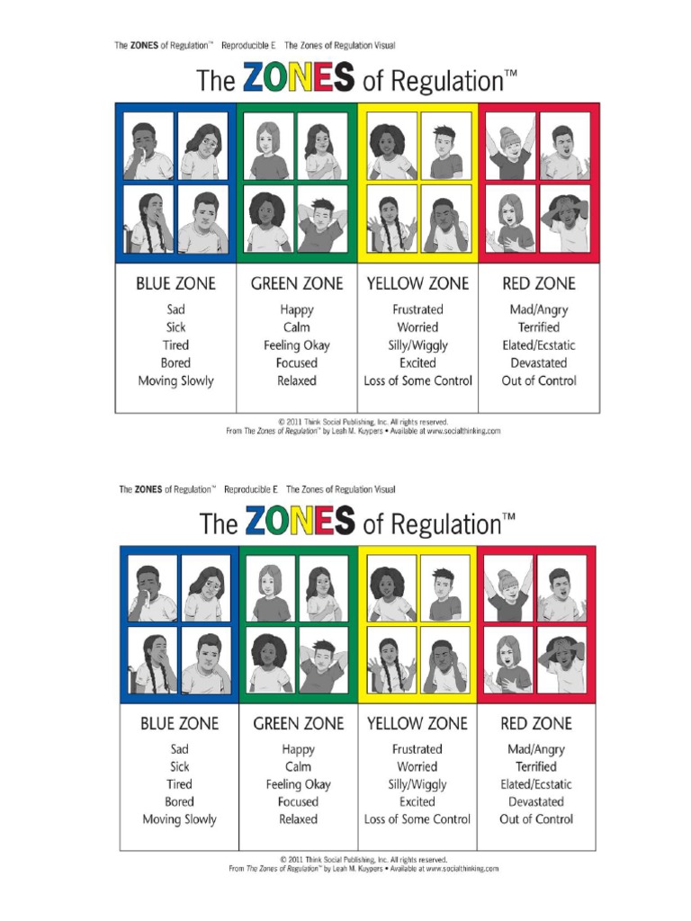 The Zone of Regulation | PDF