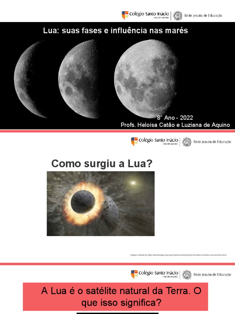 Fases da Lua e suas Marés | PDF | Lua | Terra