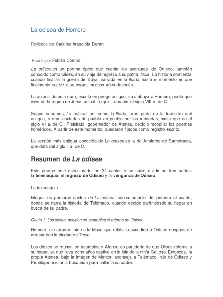 La épica historia del regreso a casa de Ulises tras la guerra de Troya ...