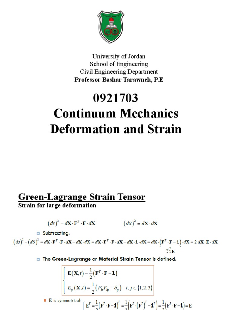 Lecture 5 | PDF | Continuum Mechanics | Materials