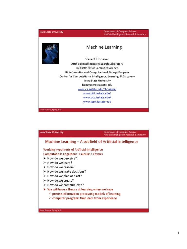 Machine Learning and Artificial Intelligence: An Introduction to ...