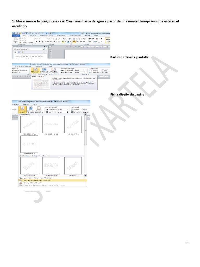 Word 2010 - (Recopilacion de Preguntas de Examenes) | PDF