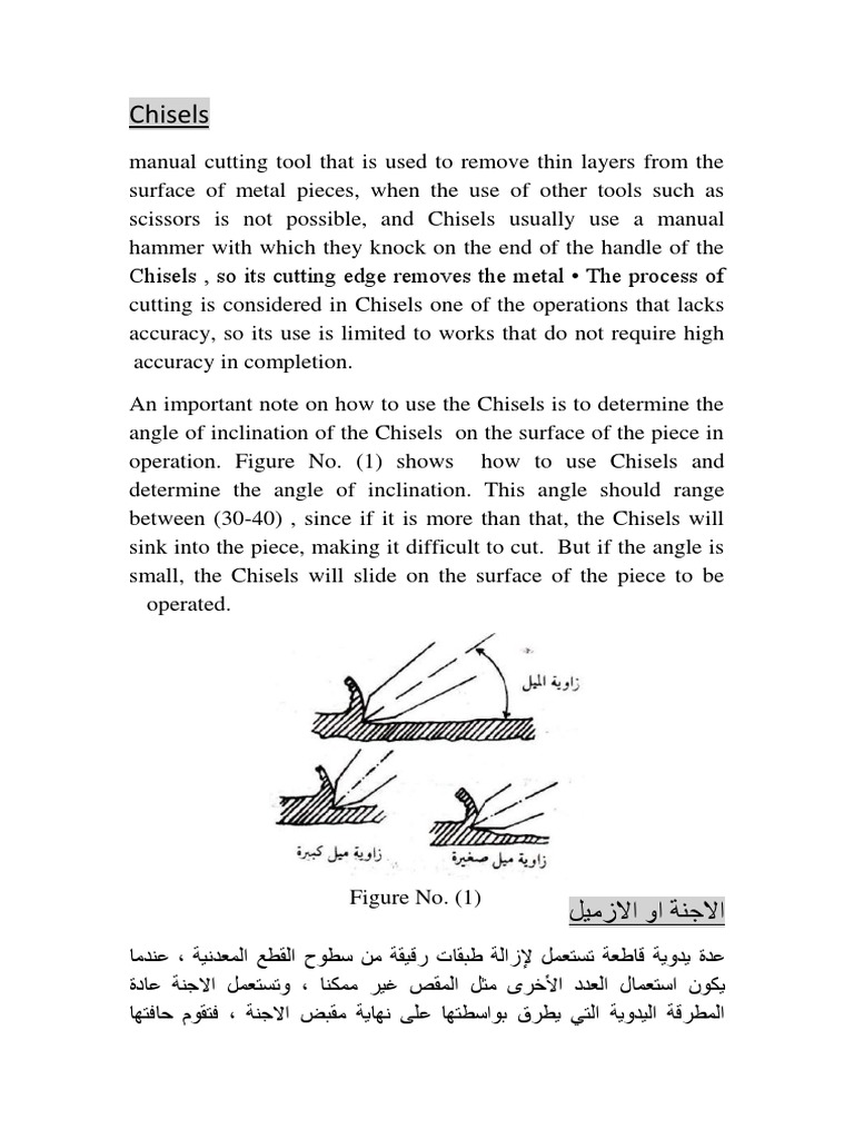 Chisels | PDF | Steel | Chemistry