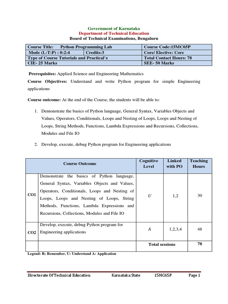 5.python-Programming Lab | PDF | Control Flow | Python (Programming ...