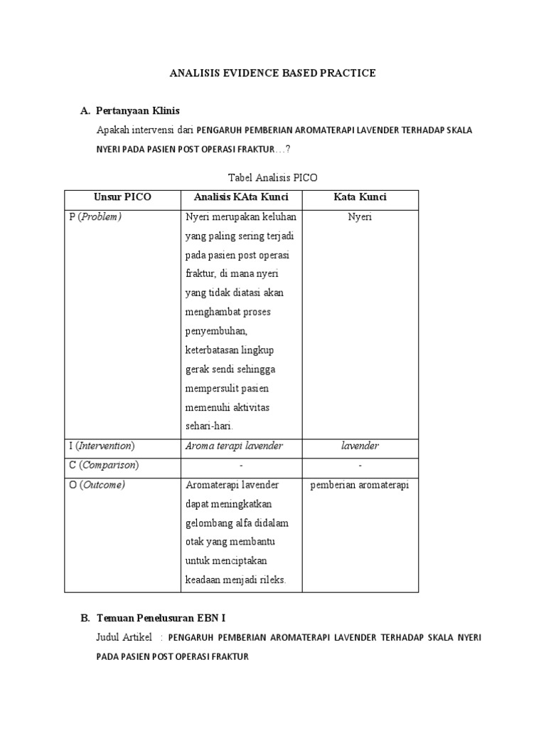 Salin5-Format Analisa Artikel PICO | PDF