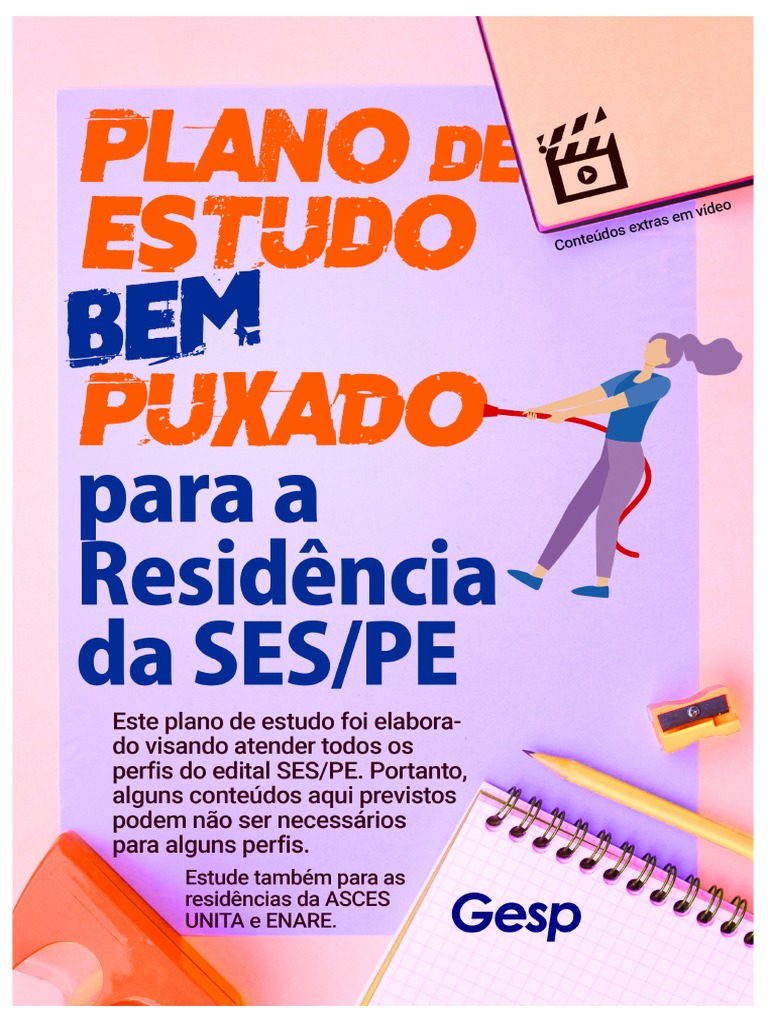 Plano de Estudo Gesp Residencias de Saude 2023 V3 | PDF | Sistema de saúde | Ciências da Saúde