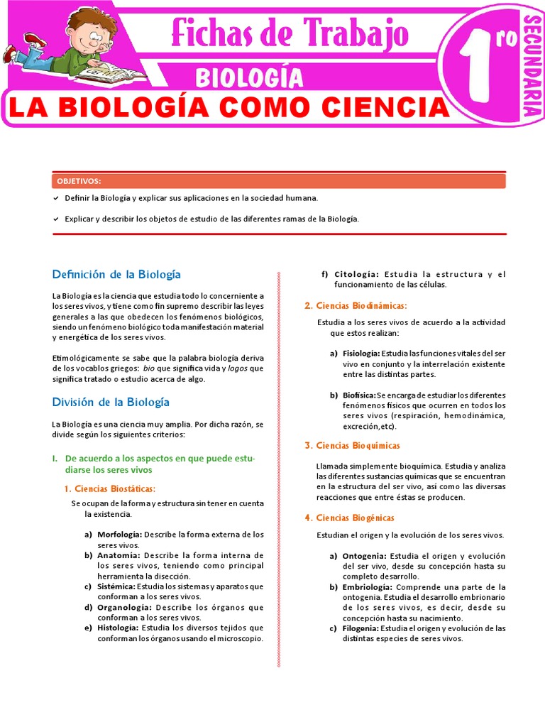 La Biología como ciencia multidisciplinaria | PDF | Biología | Organismos