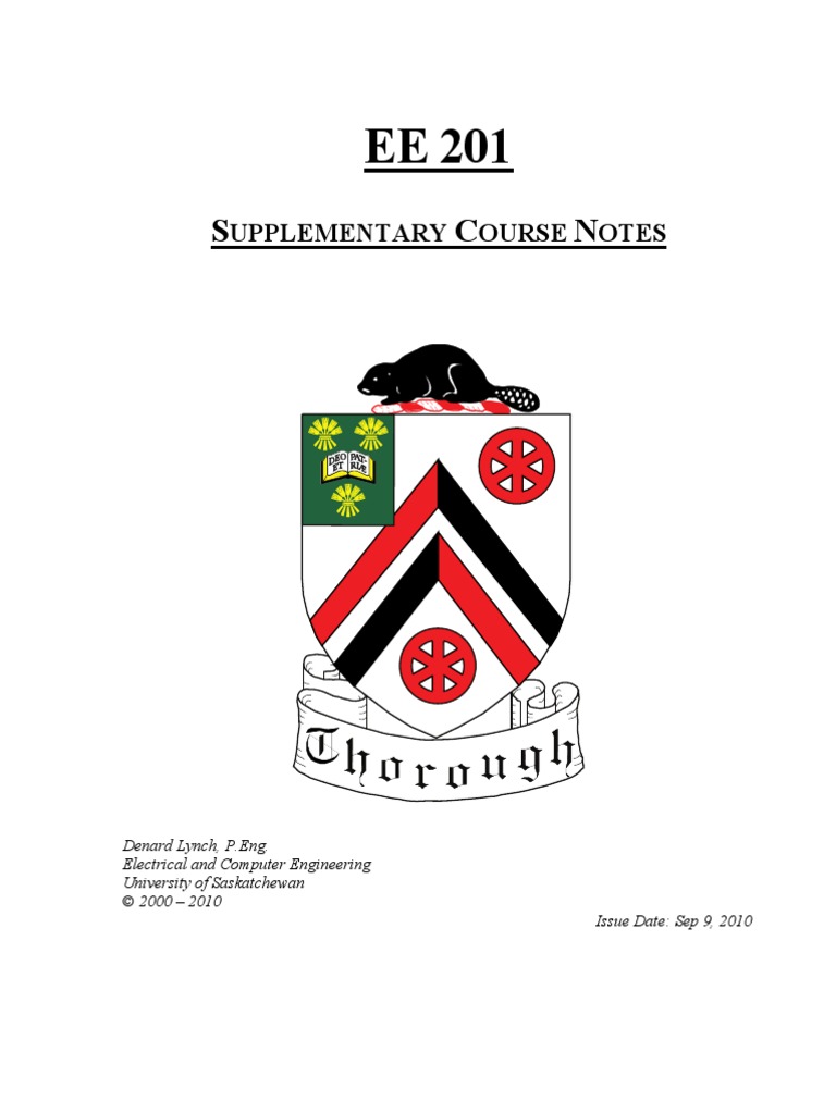 Ee201 Notes1 Holey | PDF | Inductance | Series And Parallel Circuits