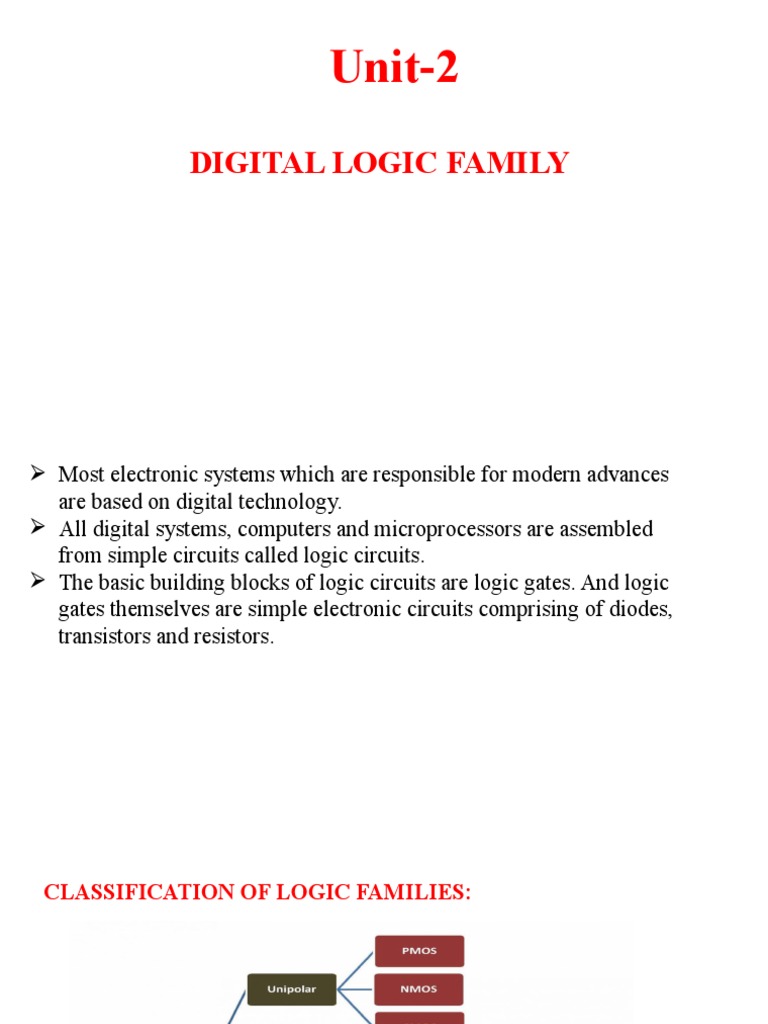 Unit-2 DE TOTAL | PDF | Logic Gate | Mosfet