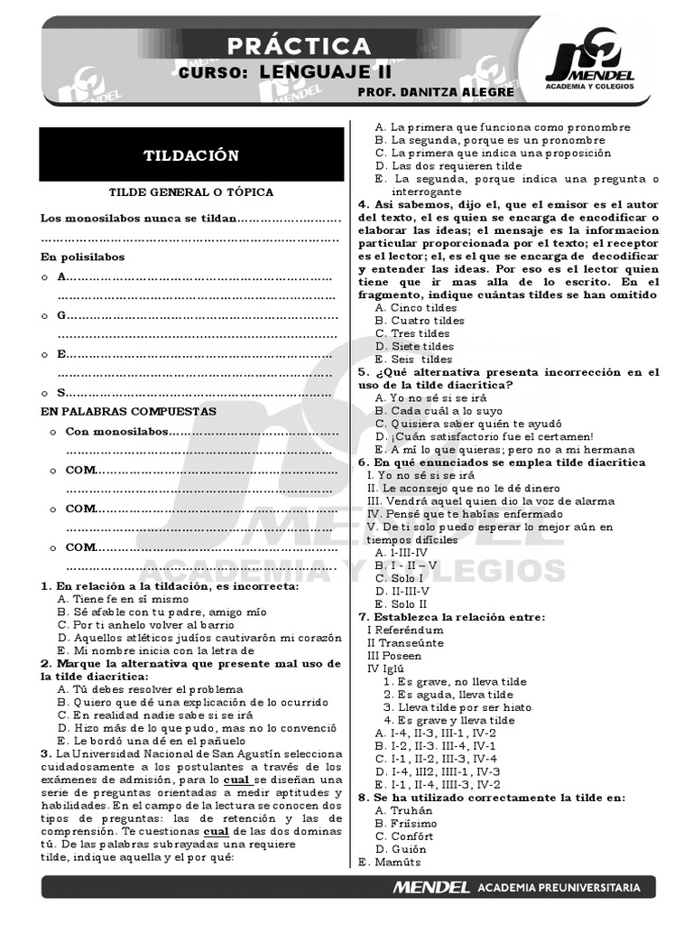 Reglas de Tildación en Español | PDF | Lingüística | Comunicación humana