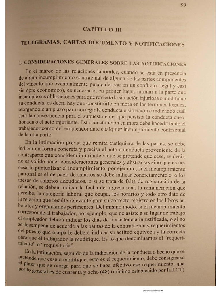 Telegramas, Cartas Documento y Notificaciones | PDF
