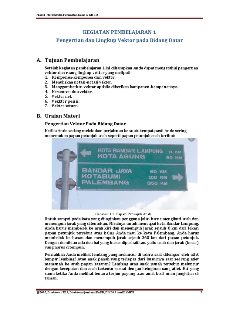 E Modul Vektor Part 1 | PDF