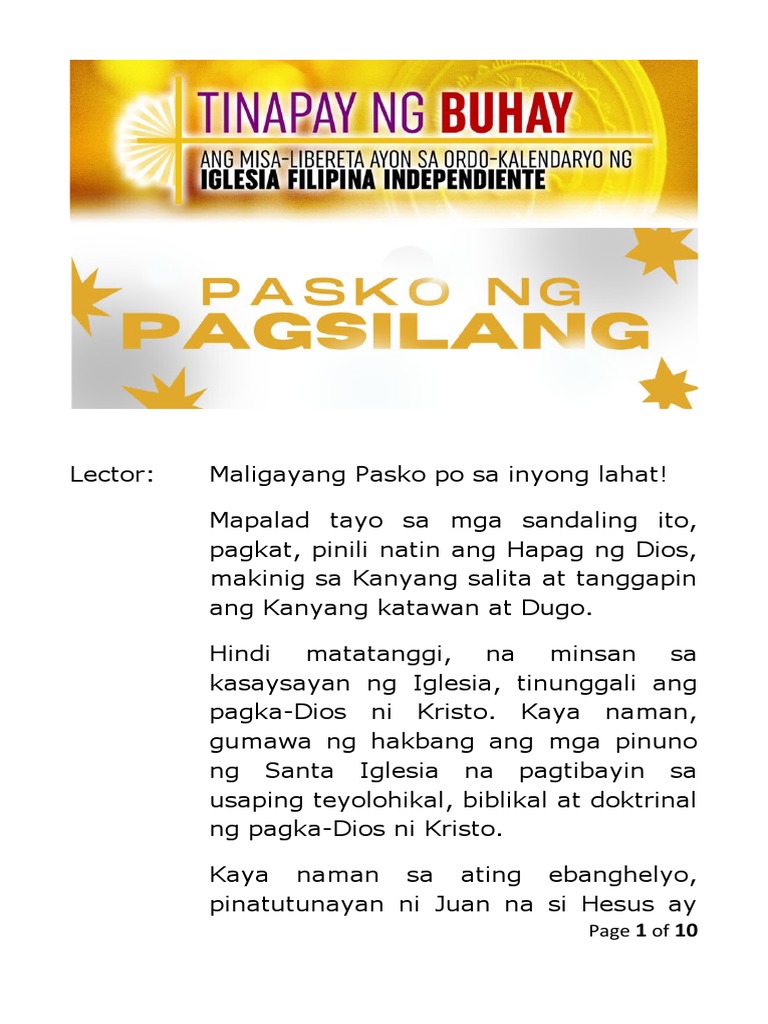 Pasko NG Pagsilang 2022 | PDF