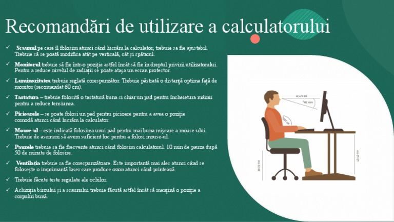 Aviz Recomandări de Utilizare A Calculatorului | PDF