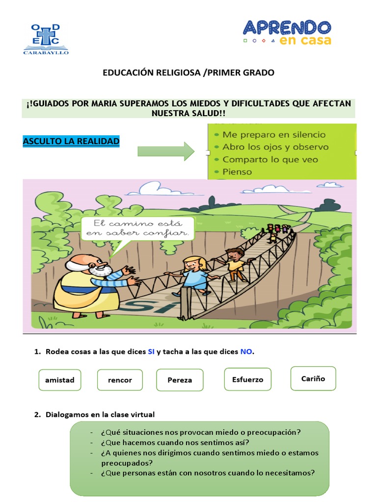 Ficha - 1ro. Primaria (C) | PDF