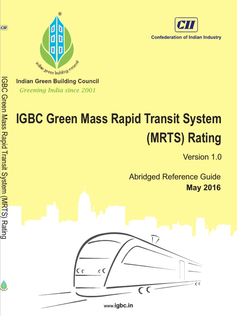 IGBC Green MRTS Rating (Version - 1.0) | PDF | Public Transport | Rapid ...
