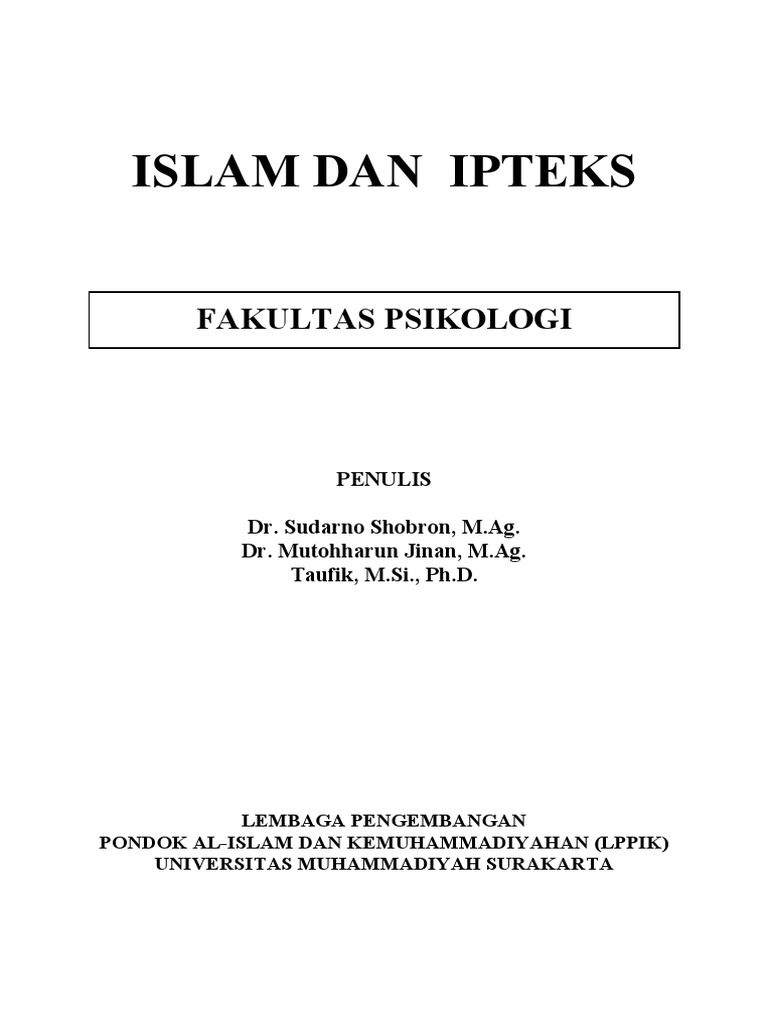 Modul Islam Dan Ipteks Bab I | PDF
