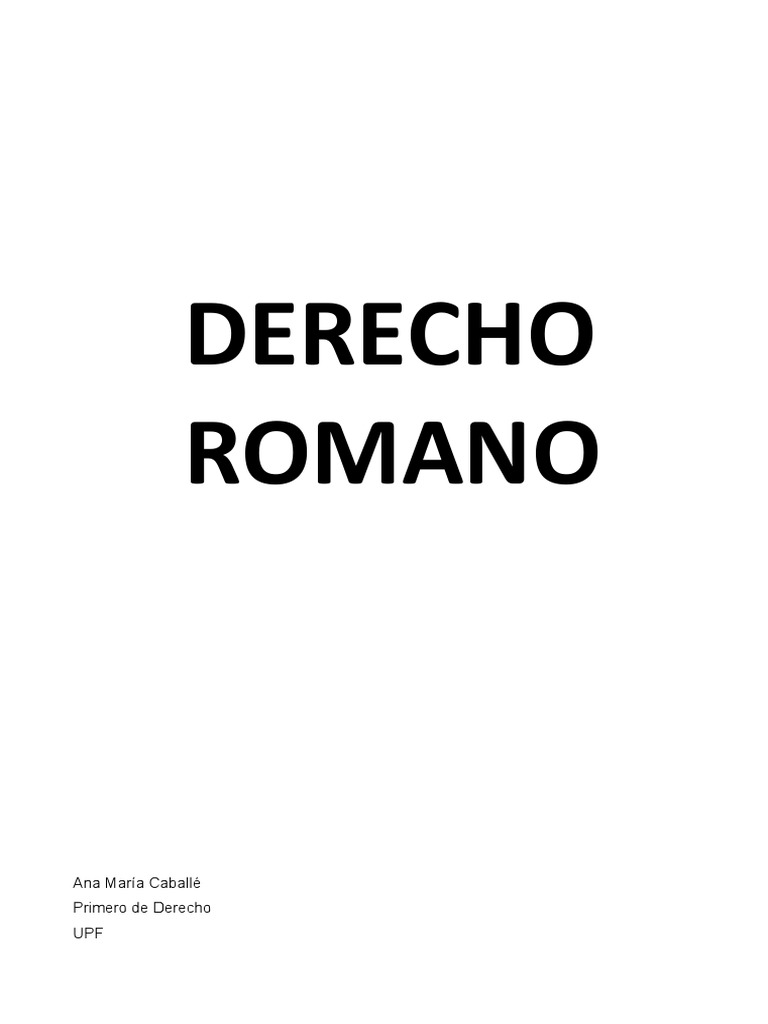 Apunts Dret Romà Profe | PDF | imperio Romano | Justiniano I