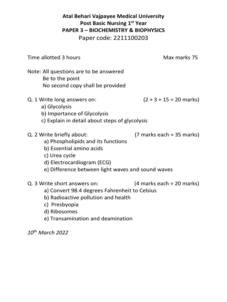 Biochemistry Biophysics | PDF