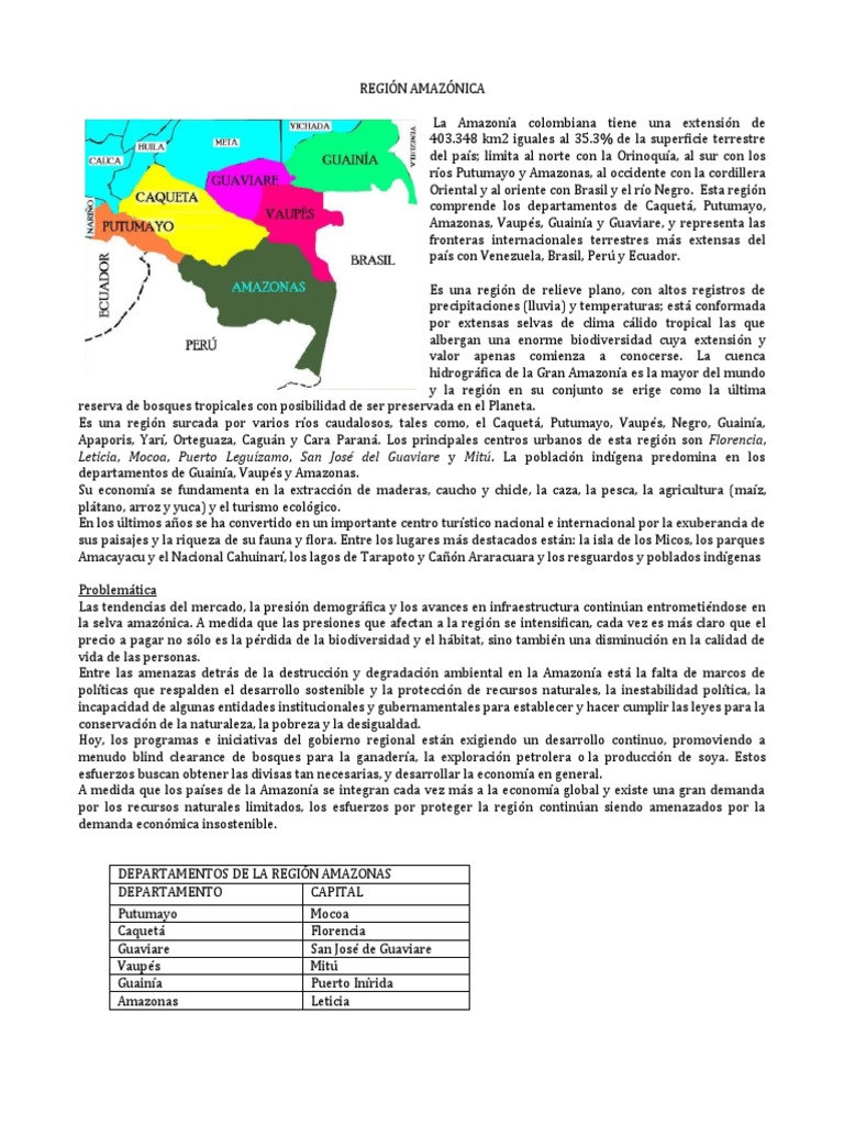 Regiones de Colombia OK | PDF | Colombia | Ciencias de la Tierra