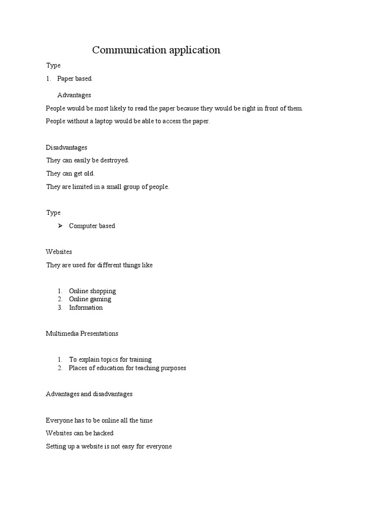 Communication Application | PDF Communication Application | PDF