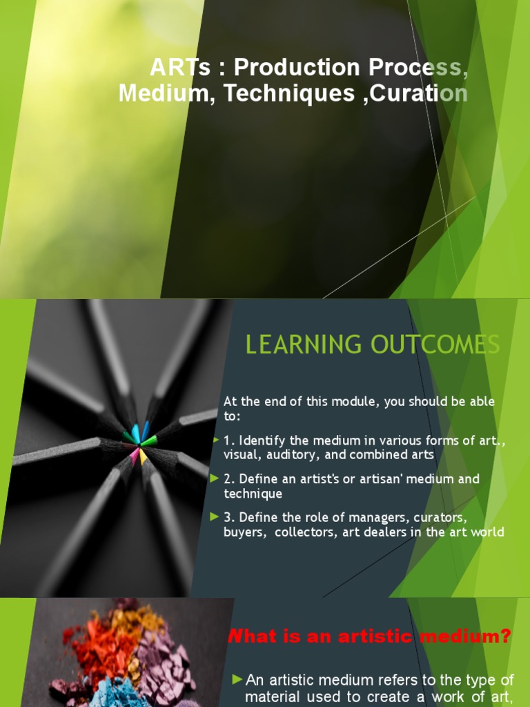 MODULE 8 PPT ART Process Technique.... | PDF | The Arts | Paintings