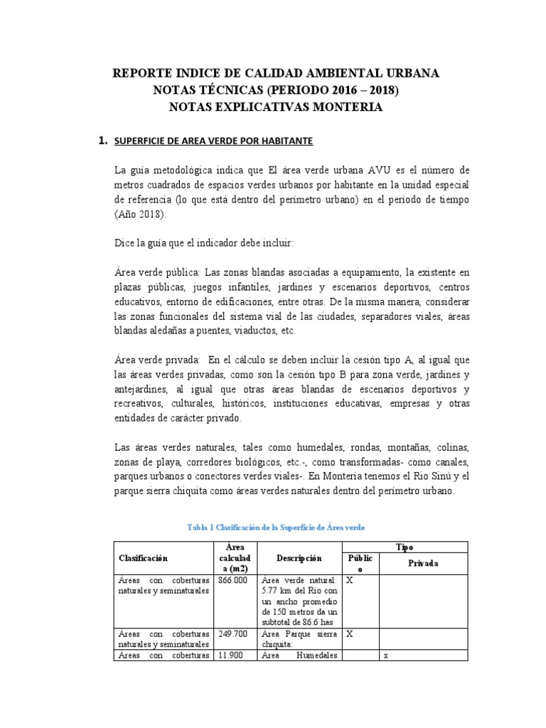 Nota Explicativa Monteria (2016-2018) | PDF | Residuos | Sustentabilidad