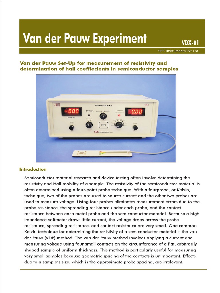 VDX 01 | PDF | Electrical Resistance And Conductance | Electrical ...