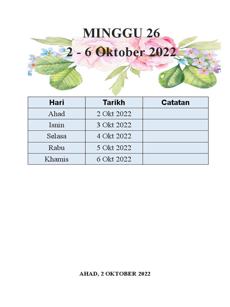 Erph Minggu 26 | PDF