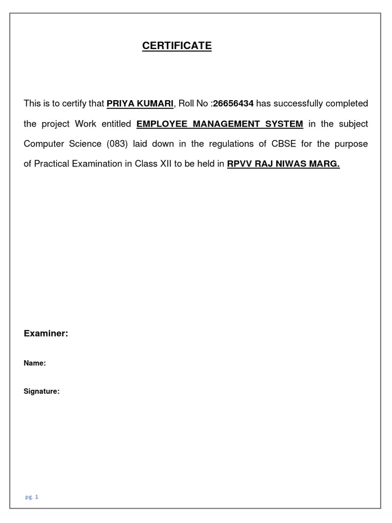 Project - Employee Management System | PDF | Computer Programming | Software