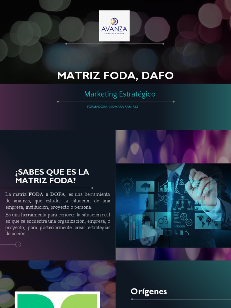 Matriz FODA Y DAFO | PDF | Análisis FODA | Business